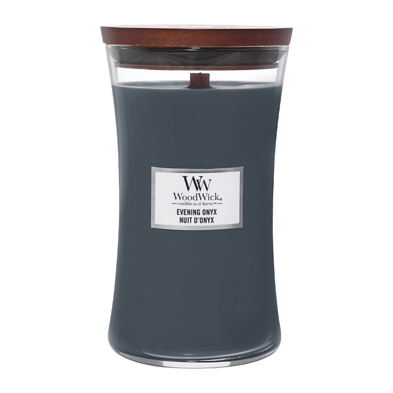Buy WoodWick Evening Onyx Large Hourglass Candle – Salons Direct