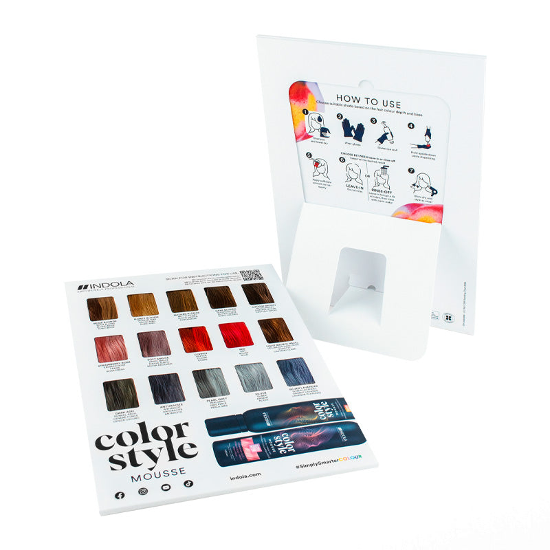 Buy Indola Colour Style Mousse Colour Chart – Salons Direct