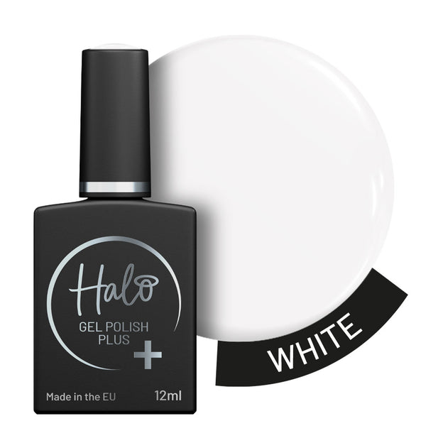Buy Halo Hema Free Gel Polish Plus White 12ml – Salons Direct