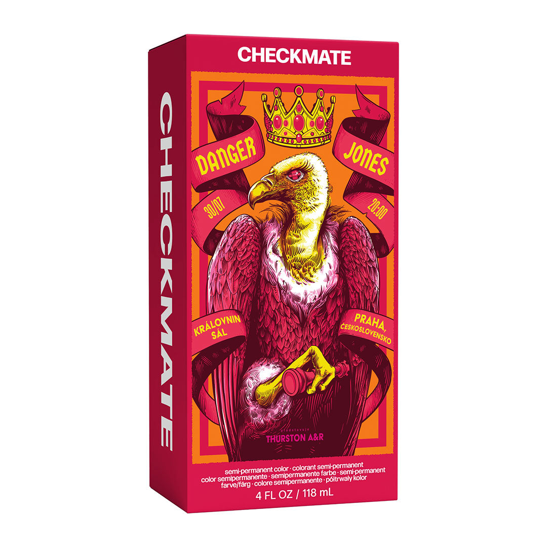 Buy Danger Jones Hair Color Checkmate Hot Red Pink 118ml – Salons Direct