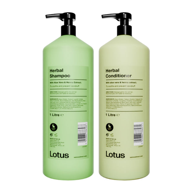 Buy Lotus Herbal Shampoo & Conditioner Bundle 2 x 1000ml – Salons Direct