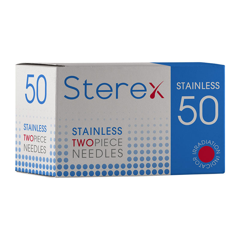 Sterex Stainless Steel Two Piece Needles F3S Short - 50 – Salons Direct
