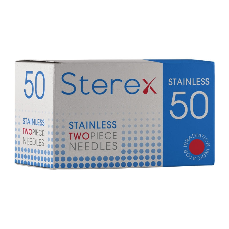 Sterex Stainless Steel Two Piece Needles F5S Regular - 50 – Salons Direct