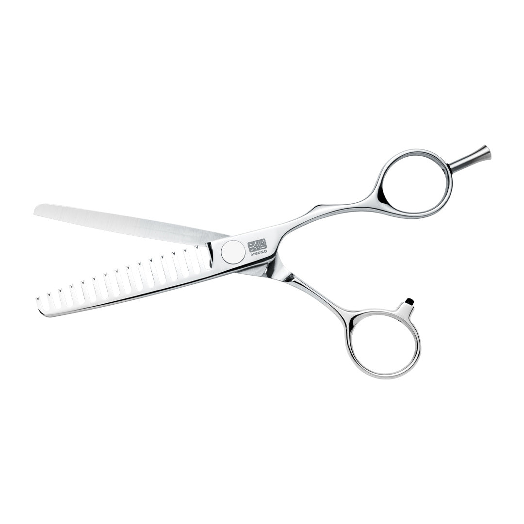 Kasho Design Master 6in 15 Teeth Offset Texturiser Scissor – Salons Direct