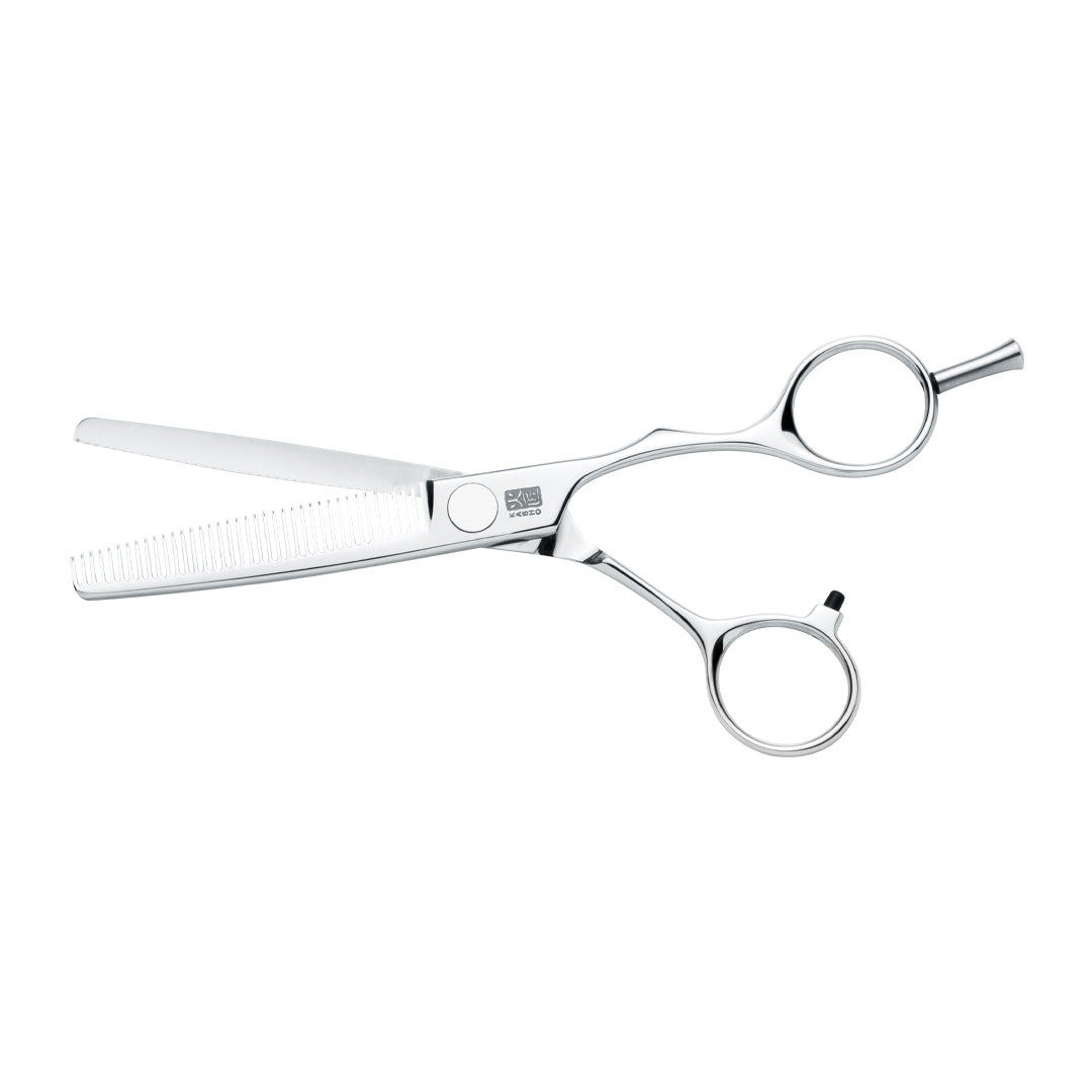 Kasho Design Master 6in 38 Teeth offset texturiser scissor – Salons Direct